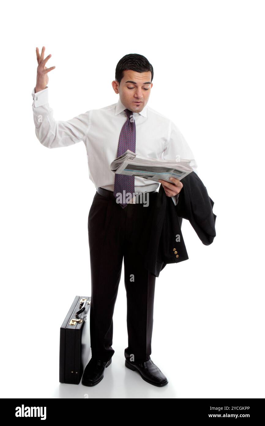 Emotional man throwing hands up hi-res stock photography and images - Alamy