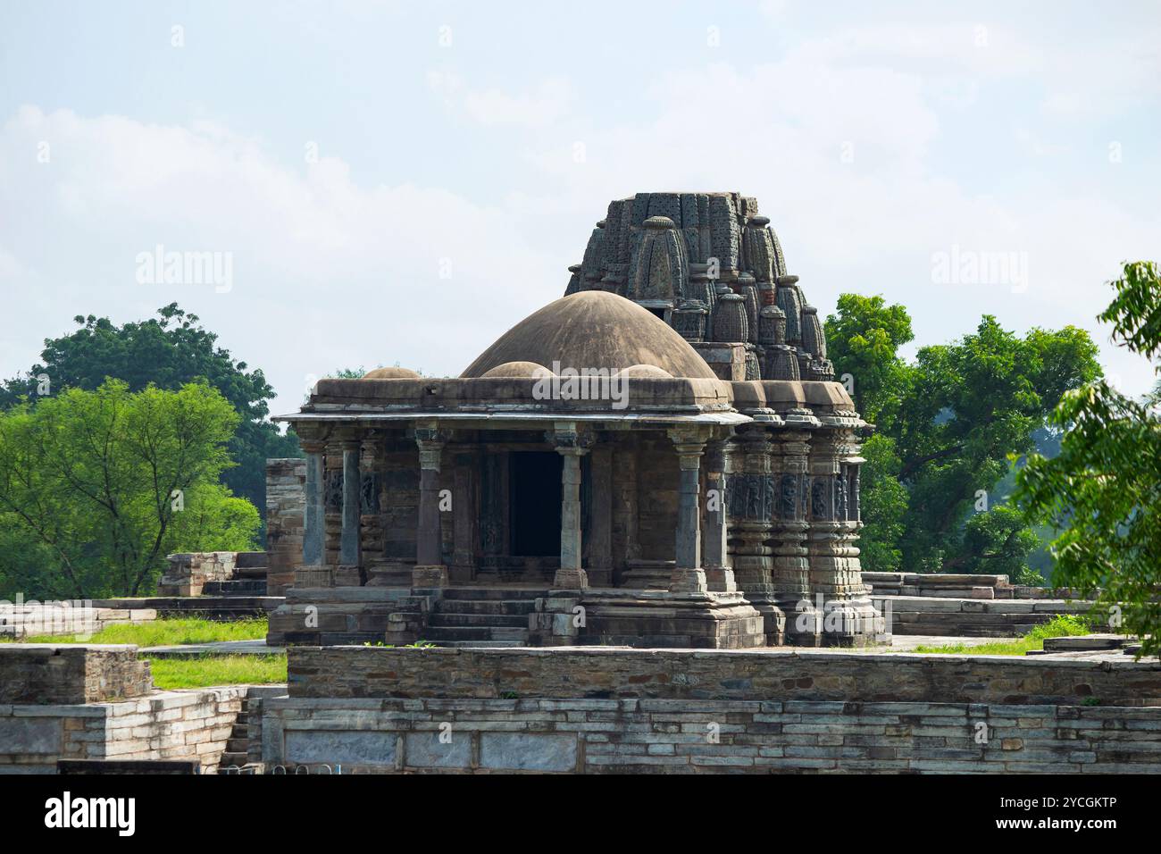 View of Jain Temple, built by Bhushana of the Parmara Dynasty in AD ...
