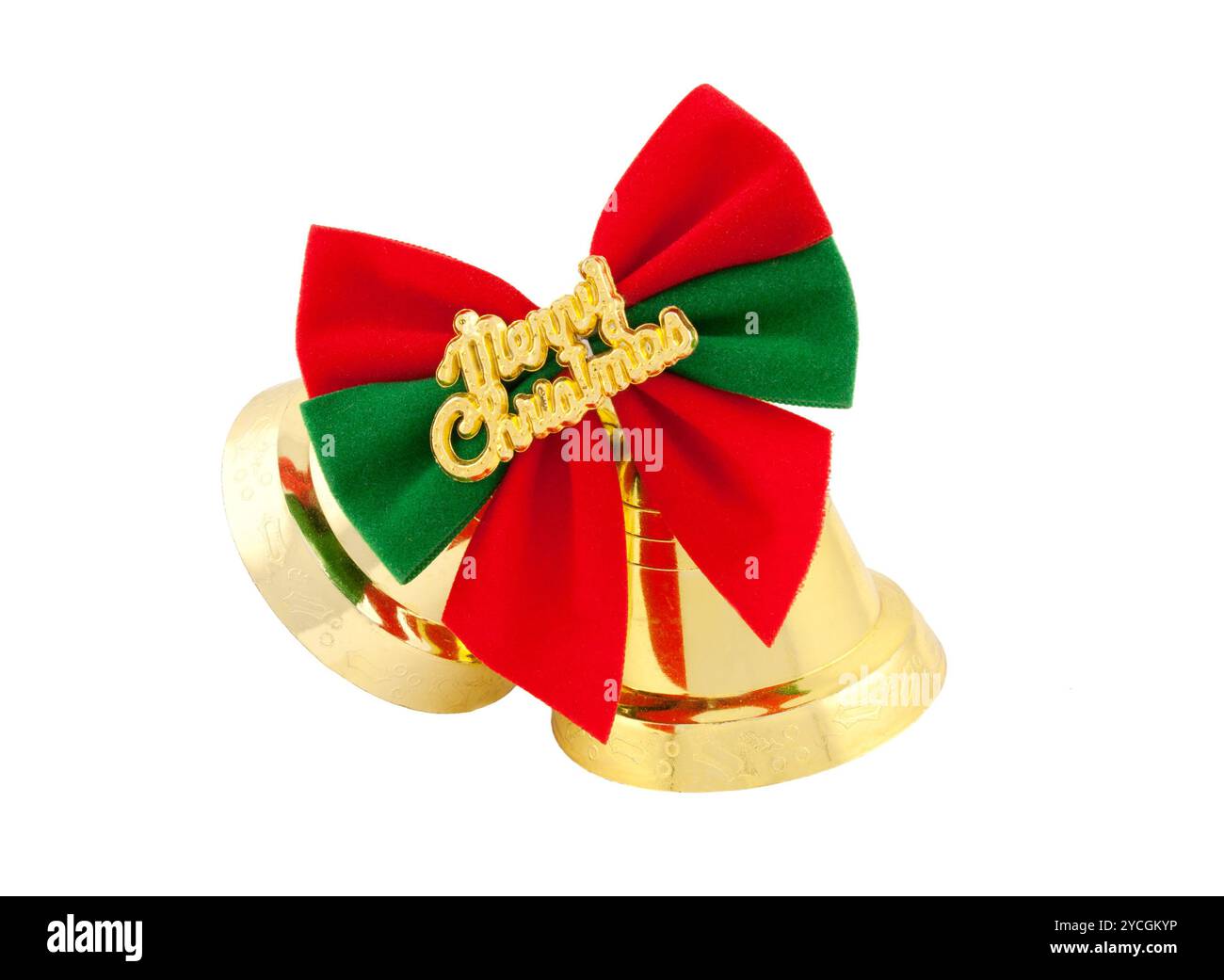 Christmas bells and bows Stock Photo - Alamy