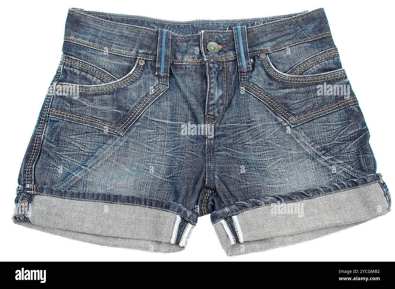 White denim shorts Cut Out Stock Images & Pictures - Alamy