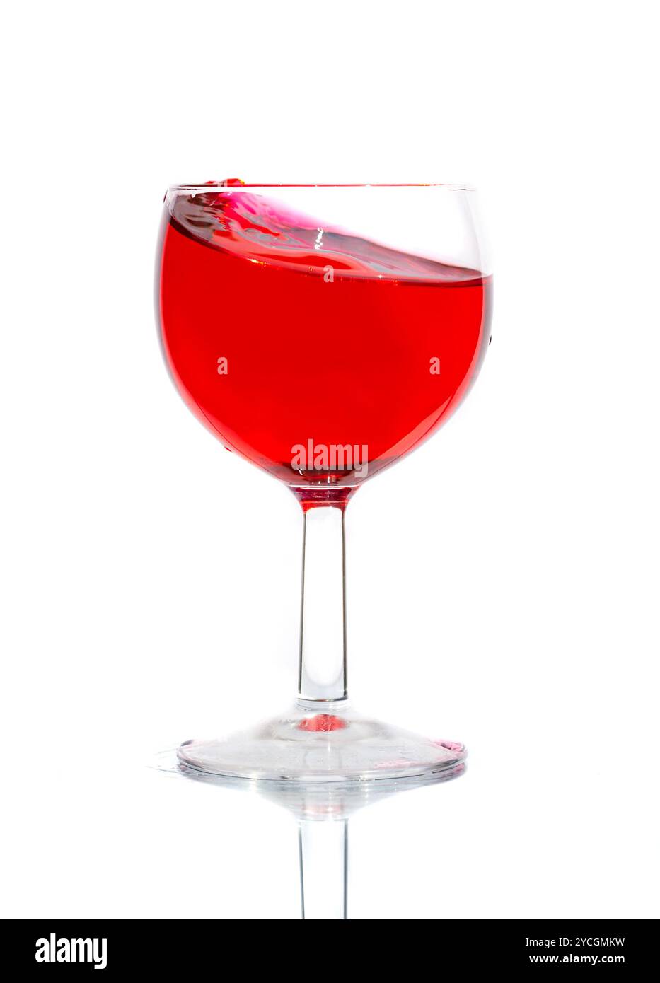 Full beaker of wine Stock Photo - Alamy