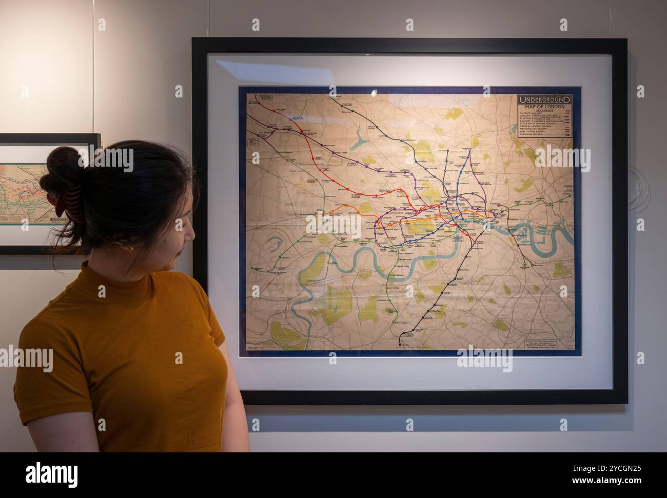 London tube map 2024 hi-res stock photography and images - Alamy