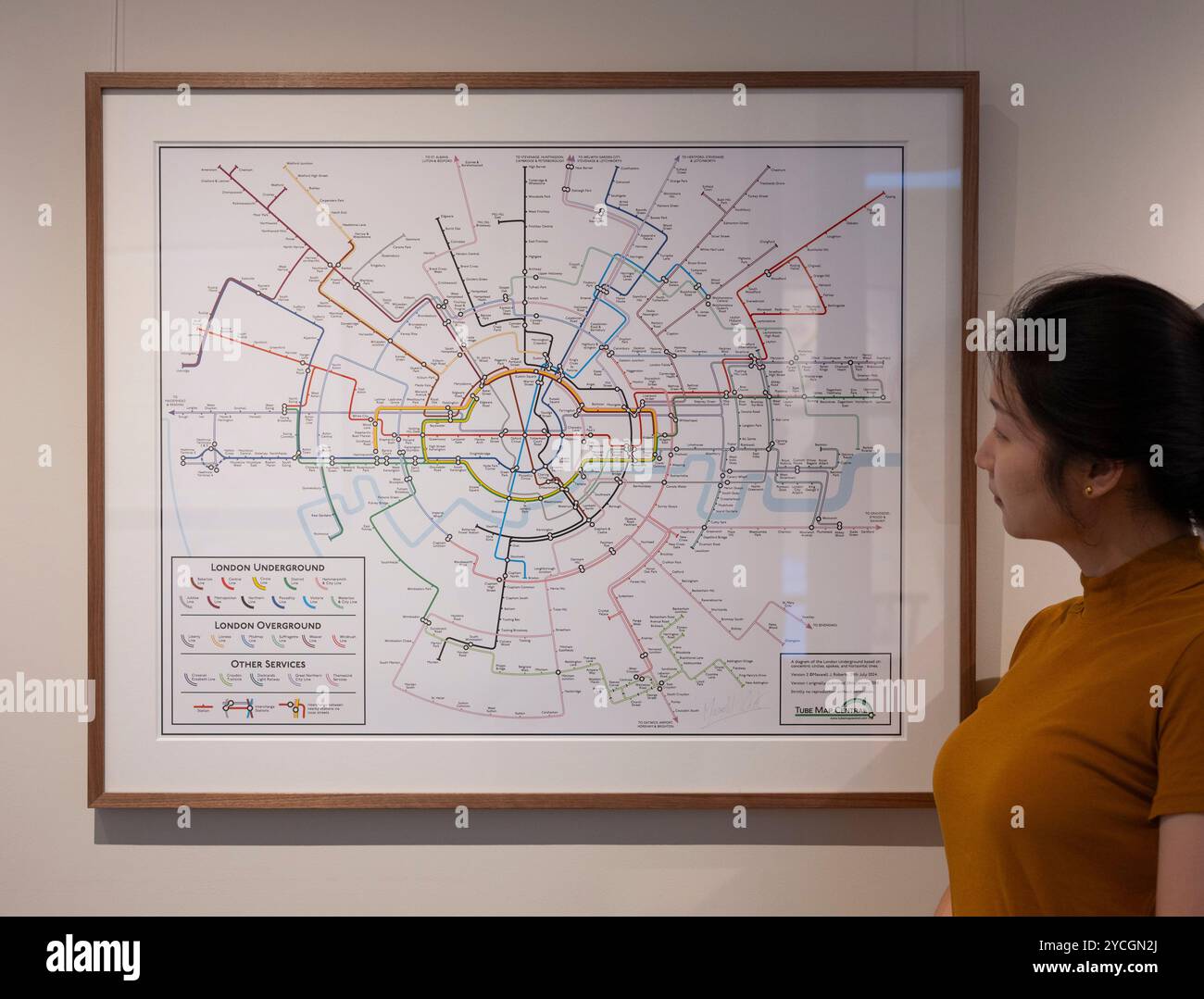 London tube map 2024 hi-res stock photography and images - Alamy