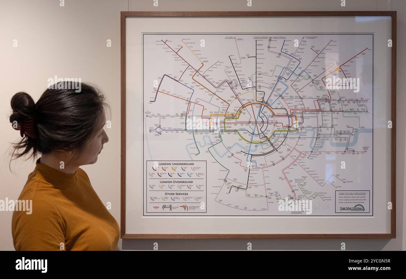 London tube map 2024 hi-res stock photography and images - Alamy