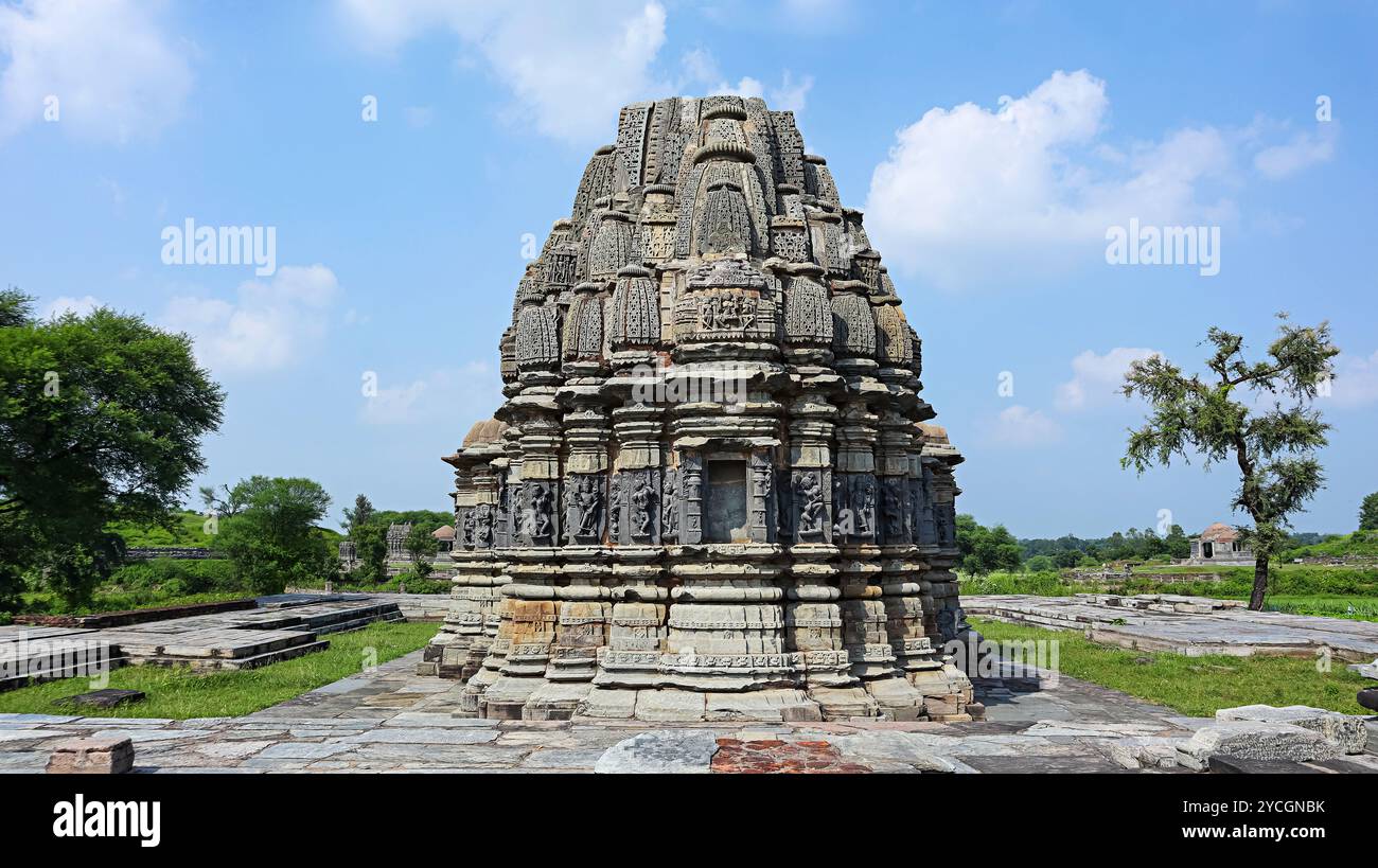 Backside view of the Jain Temple with broken shikhara, Arthuna Group of ...
