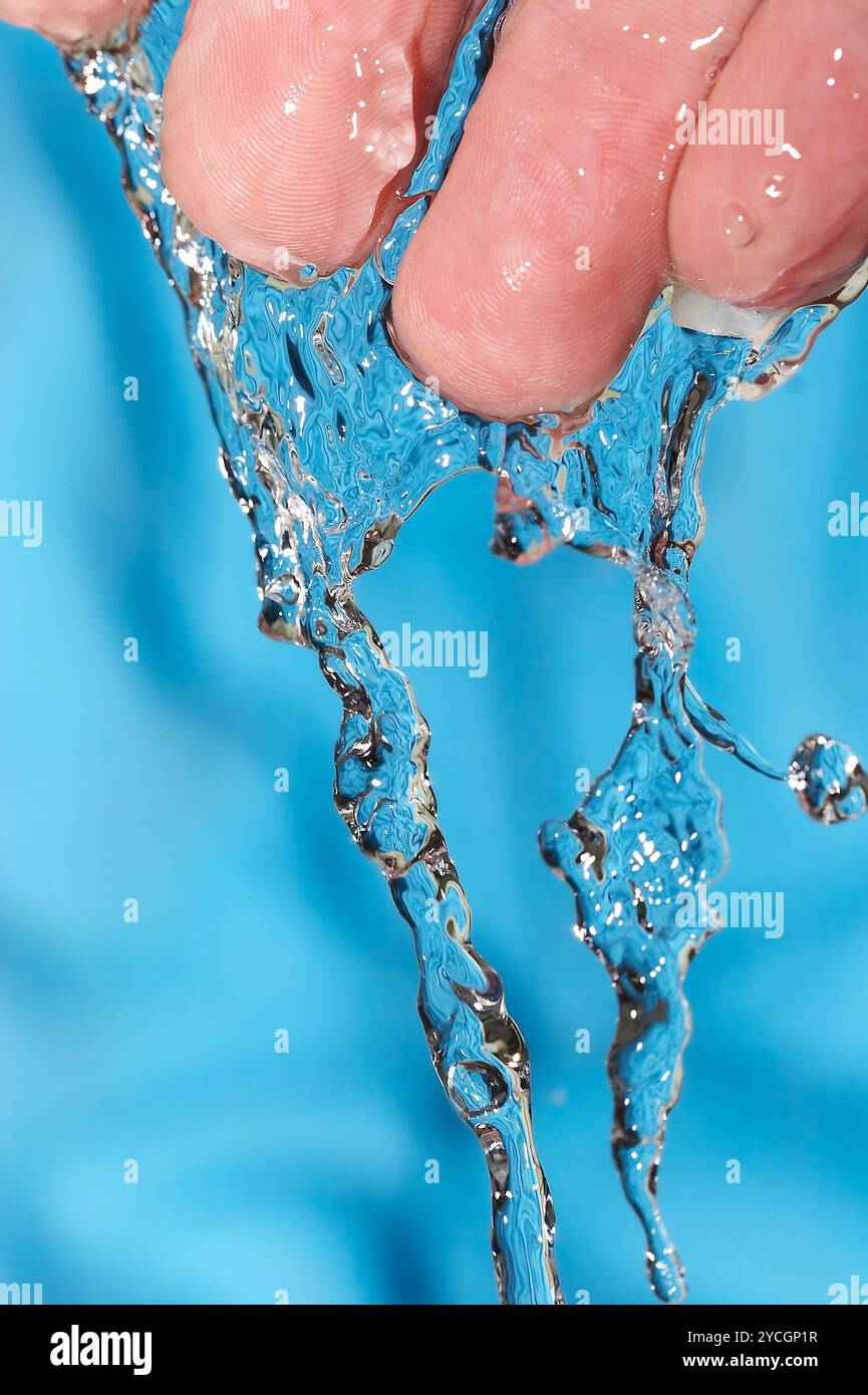 Human hand and water Stock Photo - Alamy