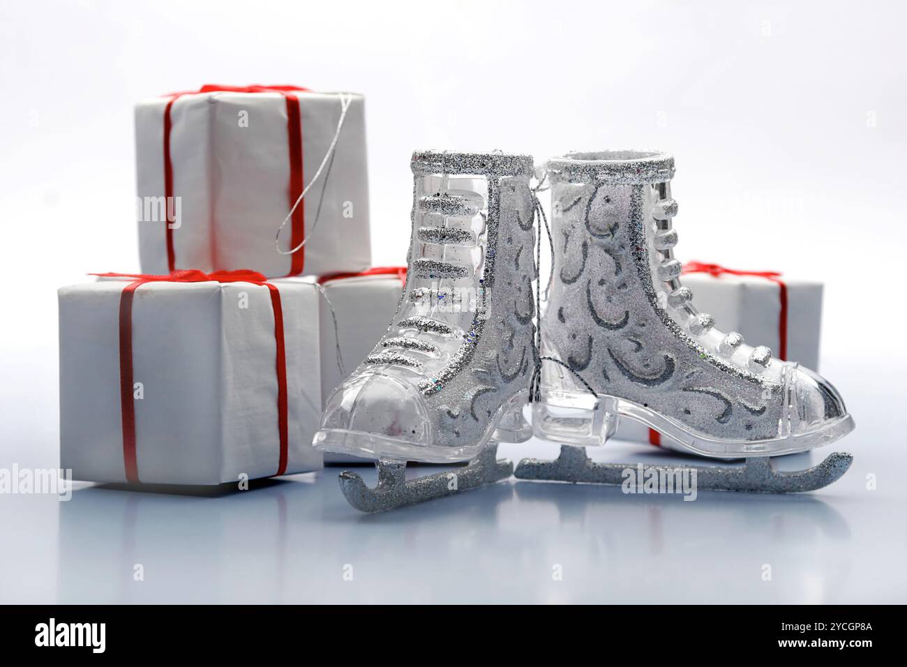 White figure skates hi-res stock photography and images - Alamy