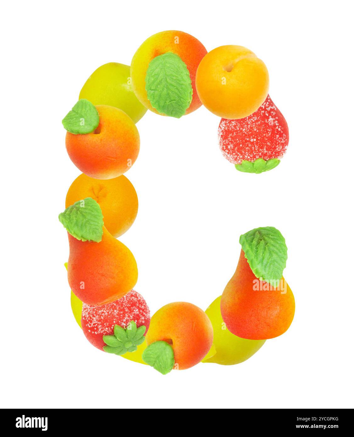 Alphabet from fruit, the letter C Stock Photo - Alamy