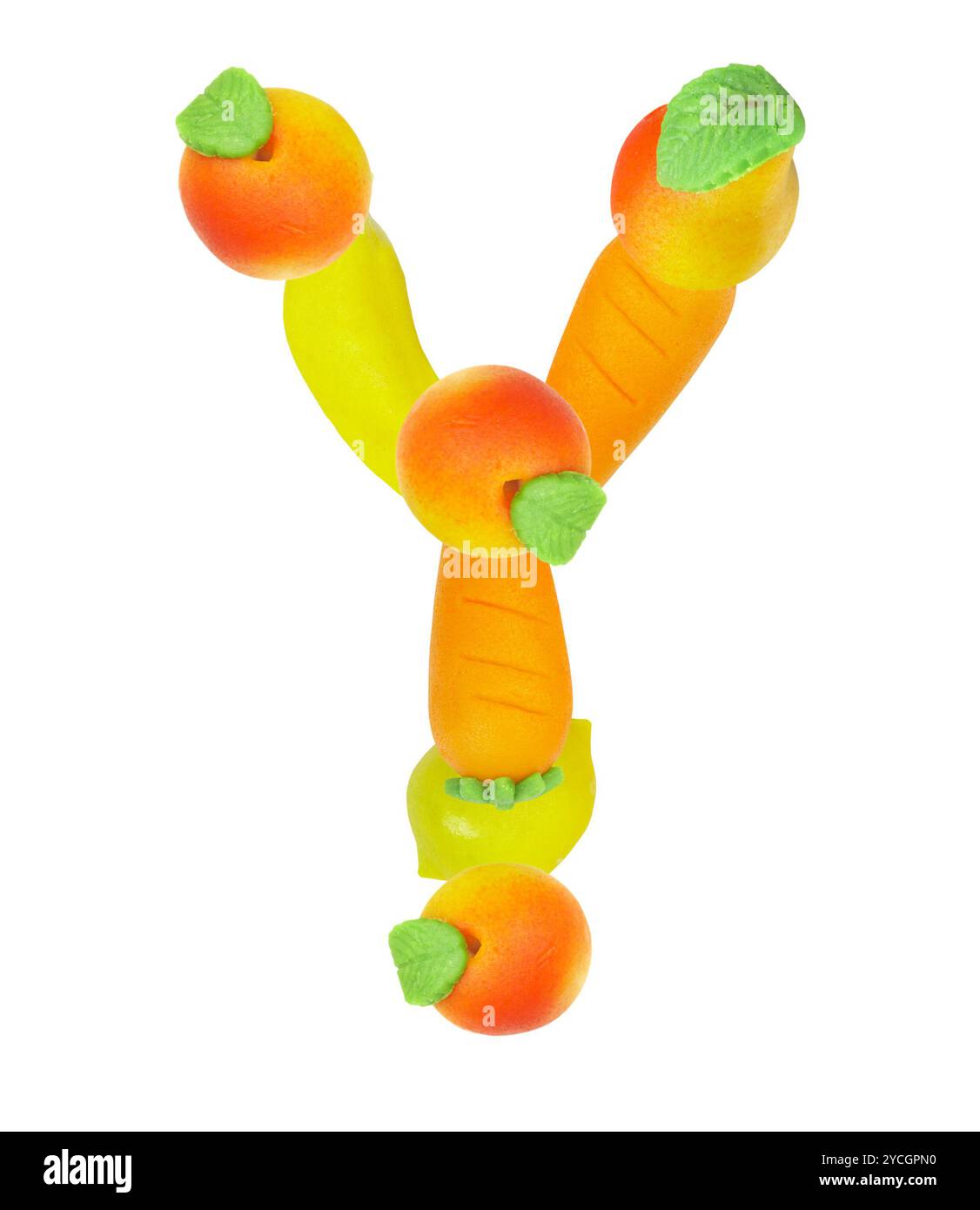 alphabet from fruit, the letter Y … Stock Photo - Alamy