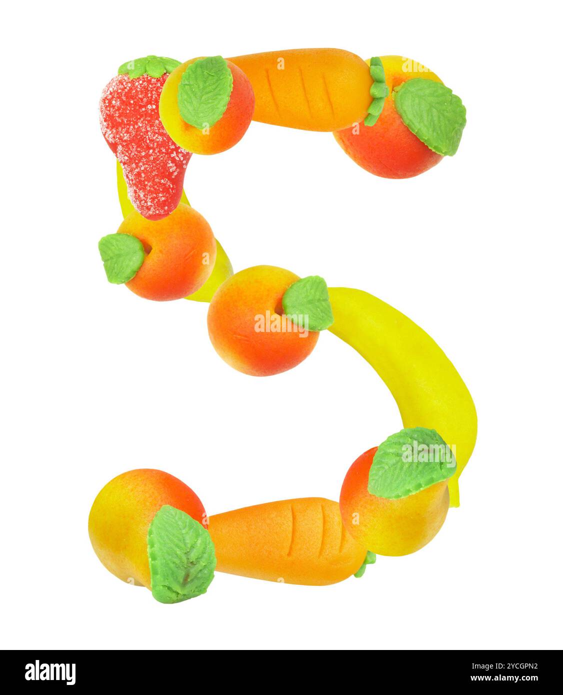 alphabet from fruit, the number 5 … Stock Photo - Alamy