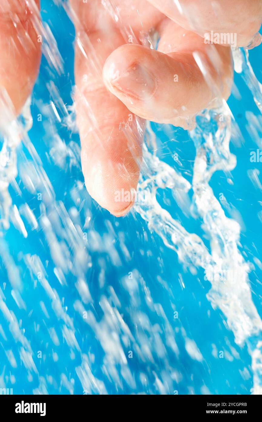 Human hand and water Stock Photo - Alamy