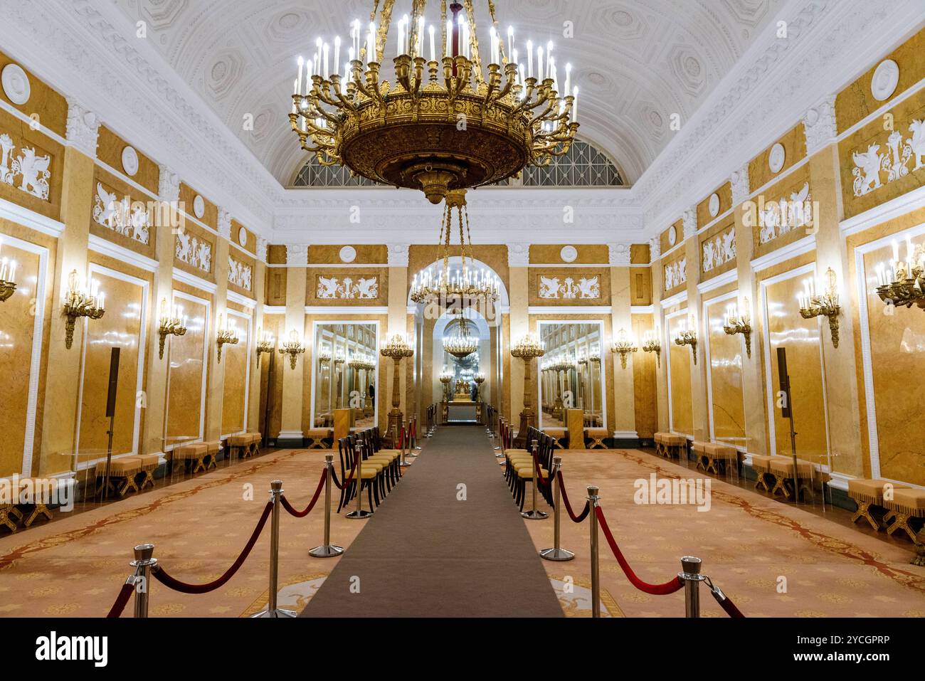 Royal Dutch Palace Interior. For the third time in row in Dutch history ...