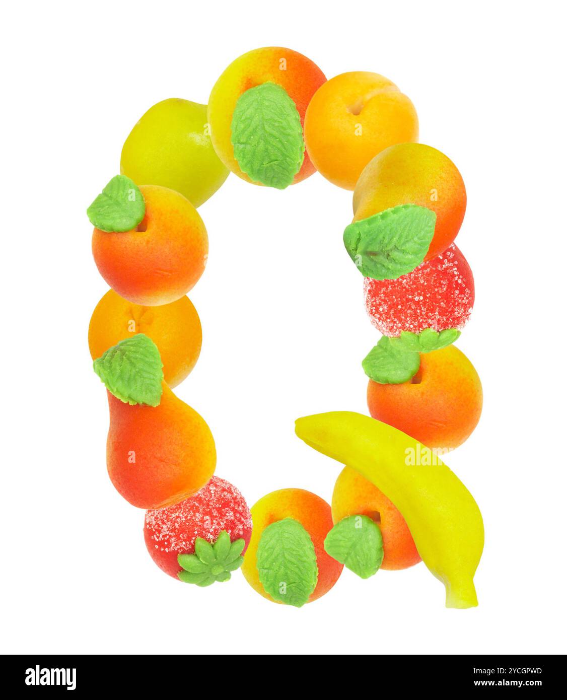 alphabet from fruit, the letter Q … Stock Photo - Alamy