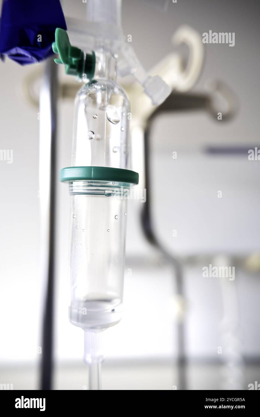 Detail of intravenous medication in a hospital, illness Stock Photo - Alamy