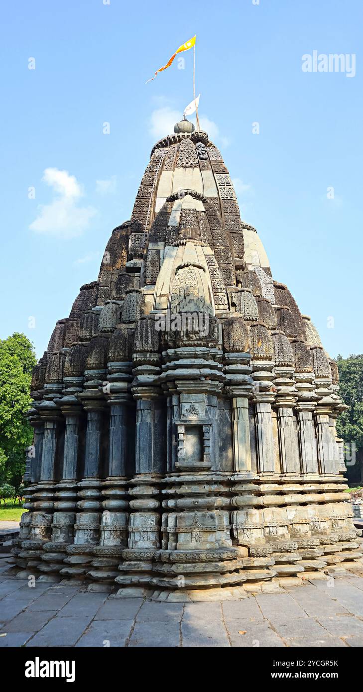 Backside view of the shikhara of Neelkanth Mahadev Temple, Arthuna ...