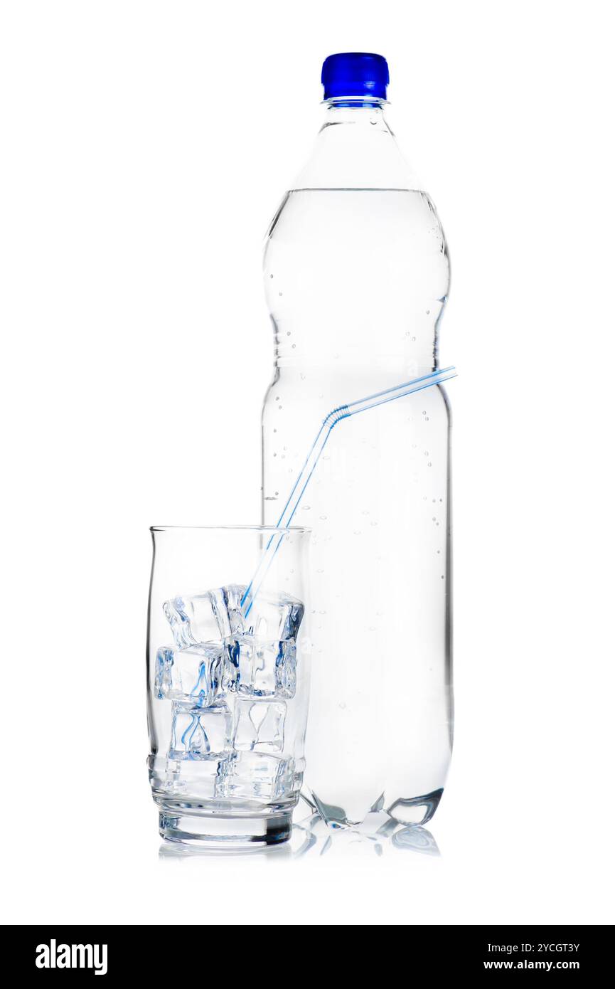 Sparkling mineral water glass empty Cut Out Stock Images & Pictures - Alamy