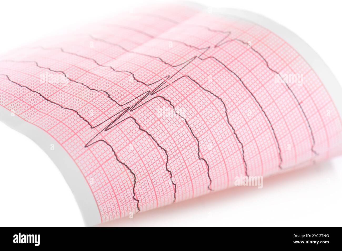 Cardiogram. Macro of ECG graph Stock Photo - Alamy