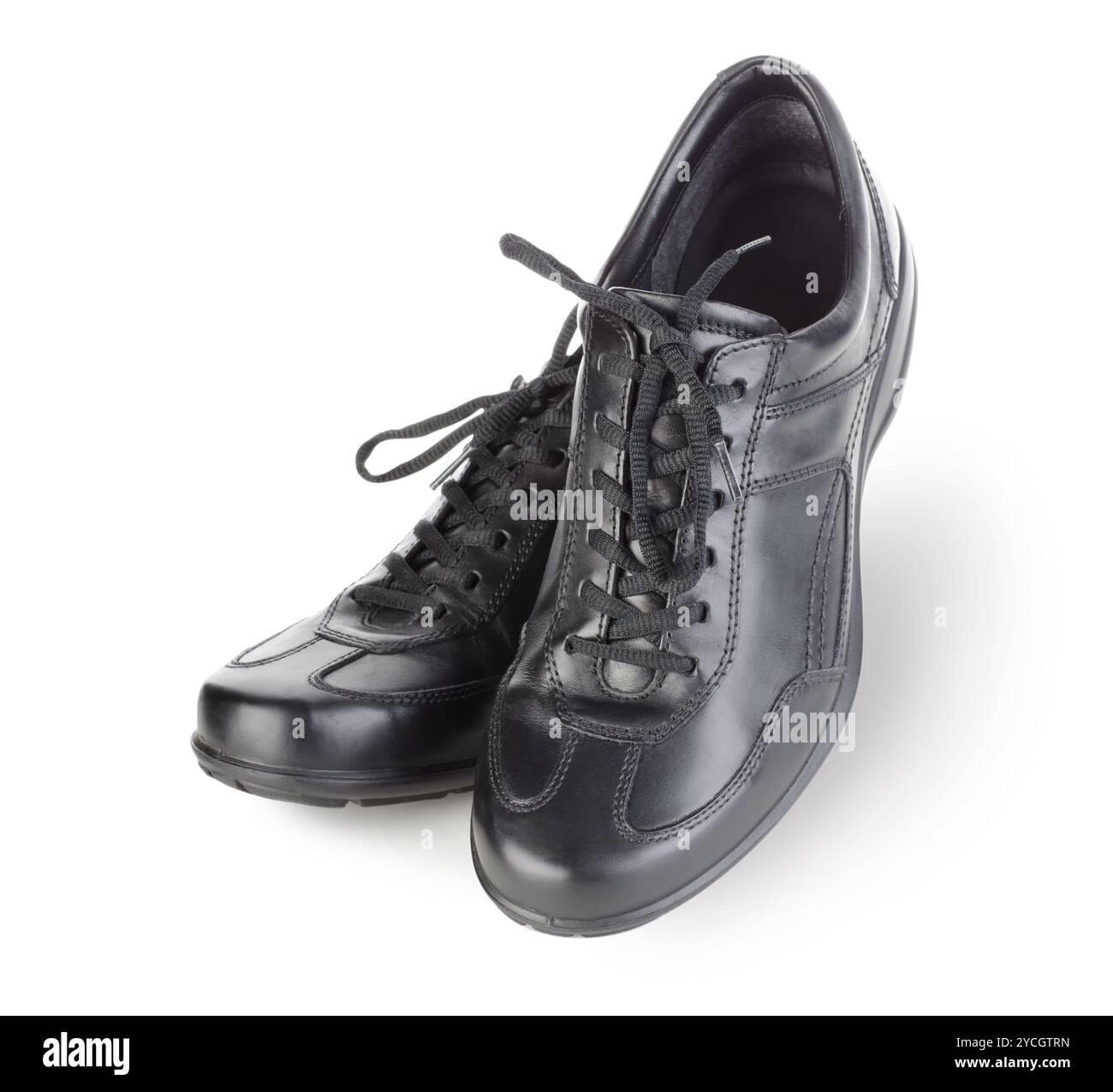 Black mens shoes Stock Photo - Alamy