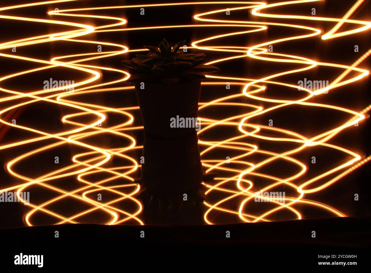 Neon Light Plant Stock Photo - Alamy