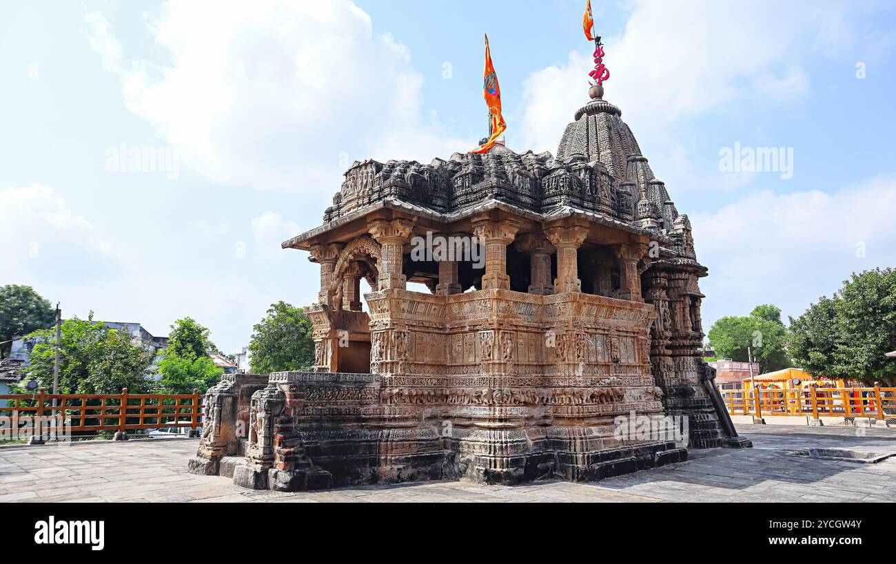 View of Jasmalnathji Mahadev Temple, also known as Panchayatan Temple ...