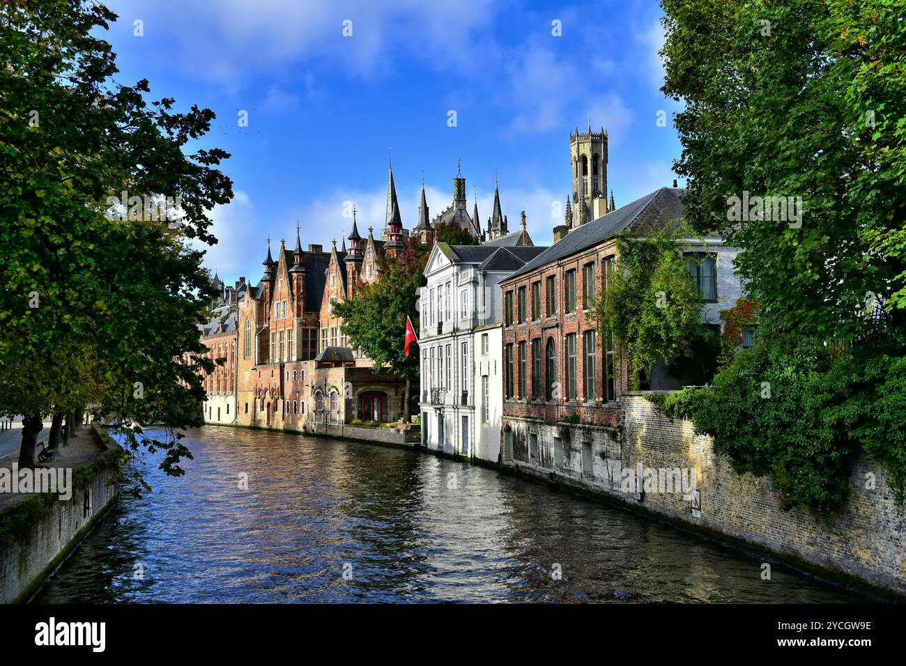 Medieval brick buildings lining hi-res stock photography and images - Alamy