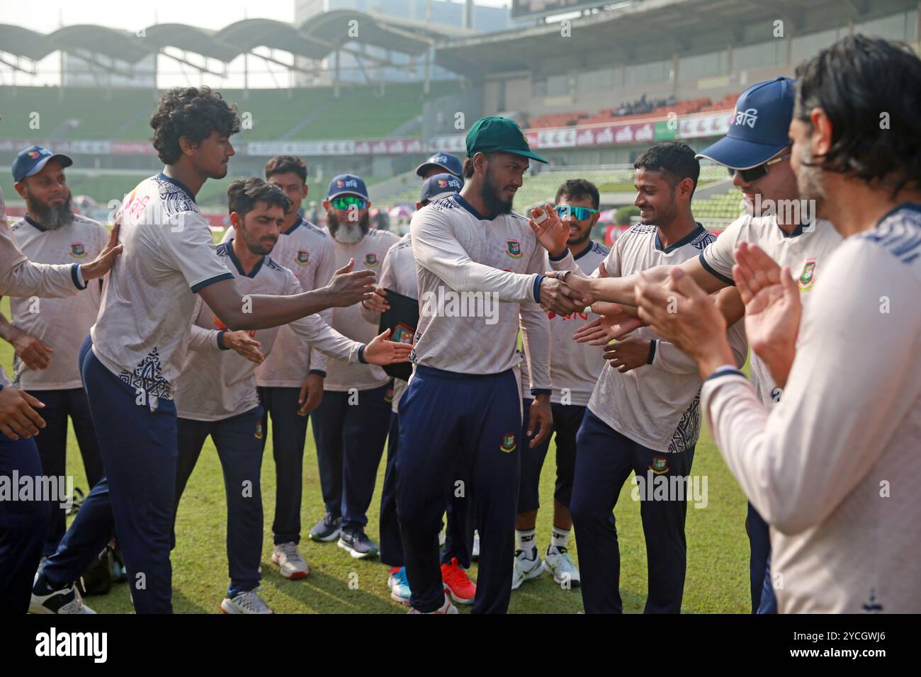 Debutant Zaker Ali Anik (Mi) received Test match cap during Bangladesh ...