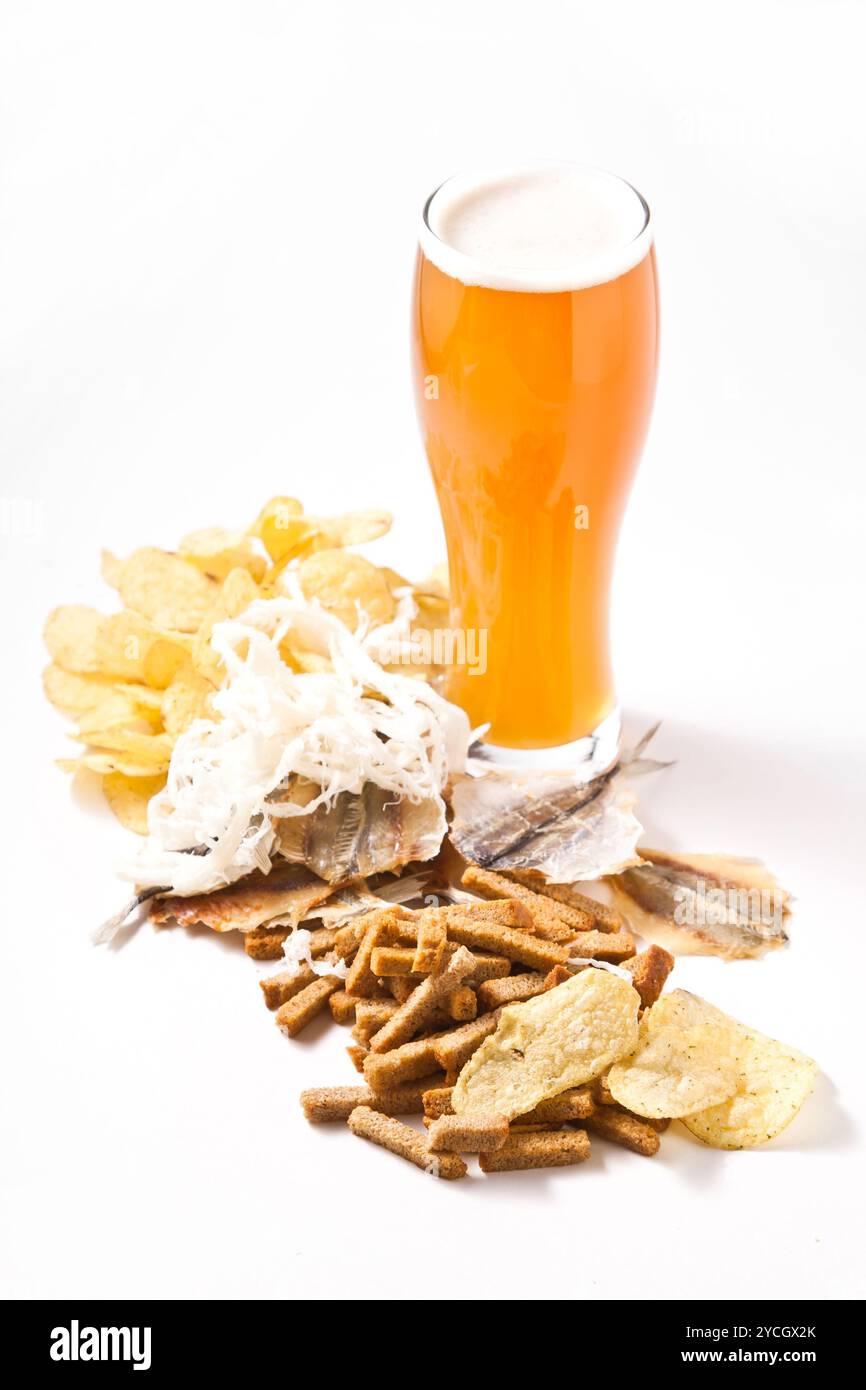 Crackers and beer Cut Out Stock Images & Pictures - Alamy
