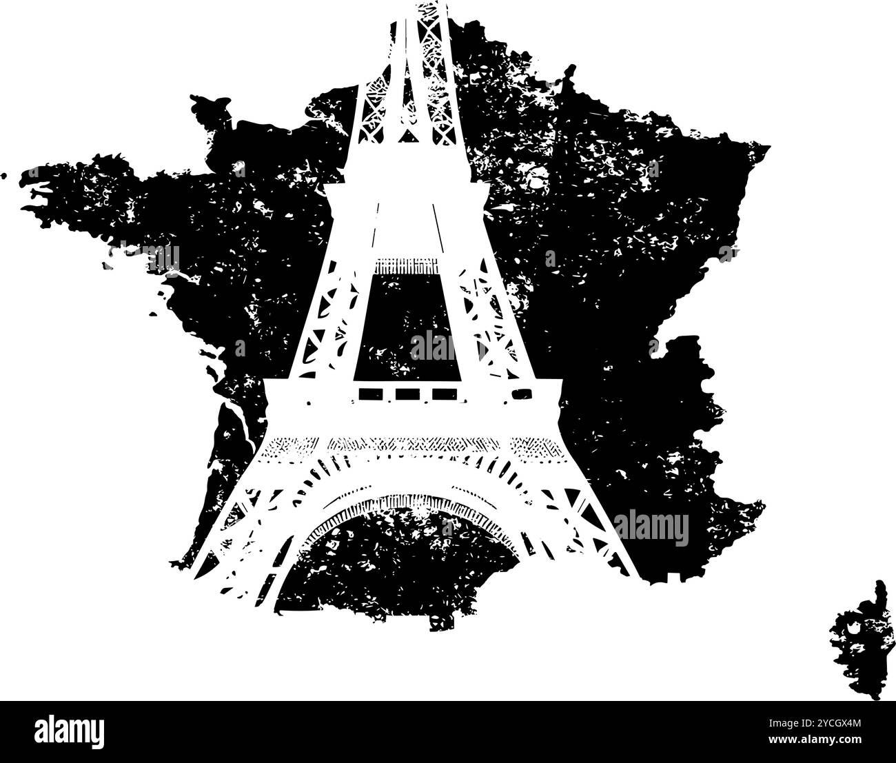Paris france french tower Cut Out Stock Images & Pictures - Alamy