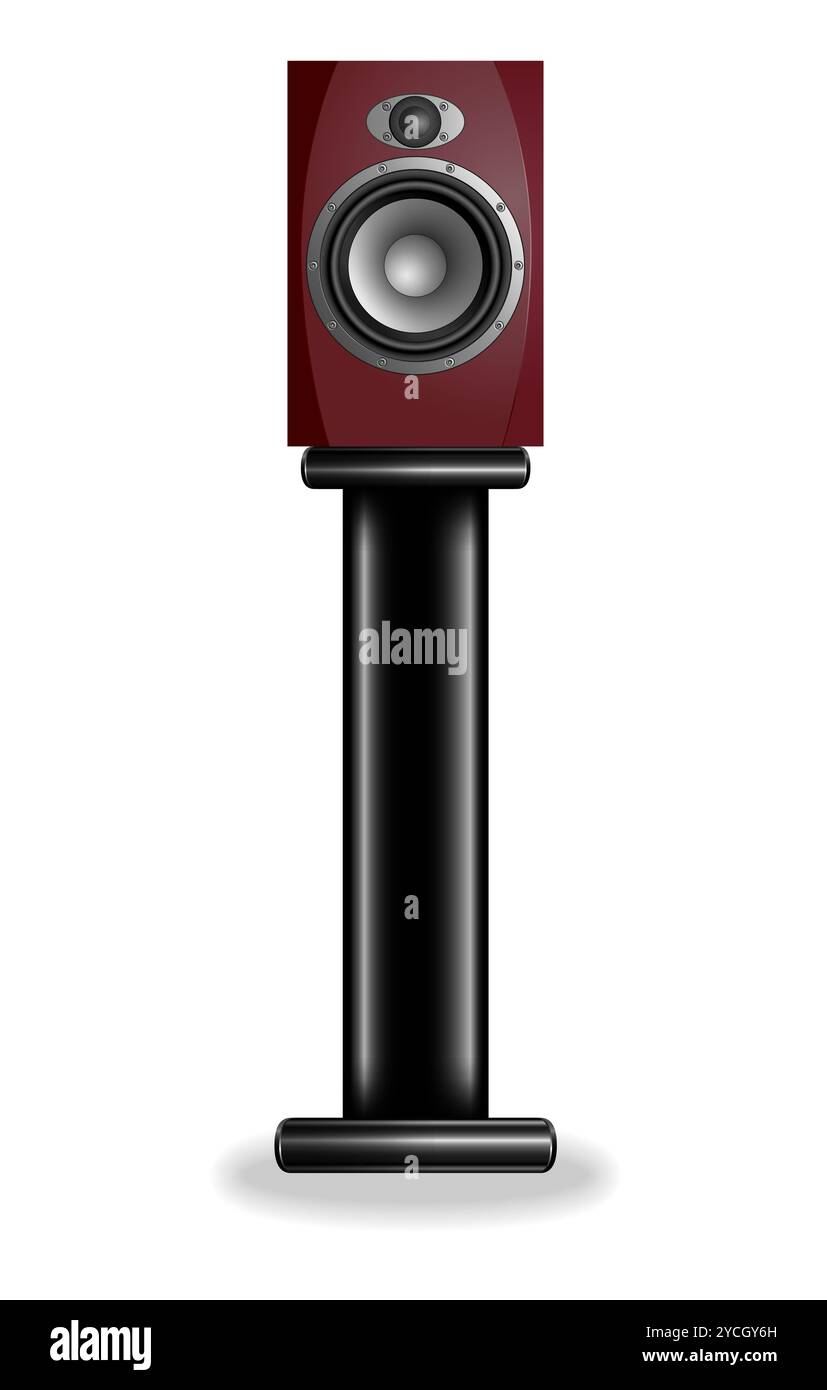 Acoustic sound systems. Realistic illustration Stock Photo - Alamy