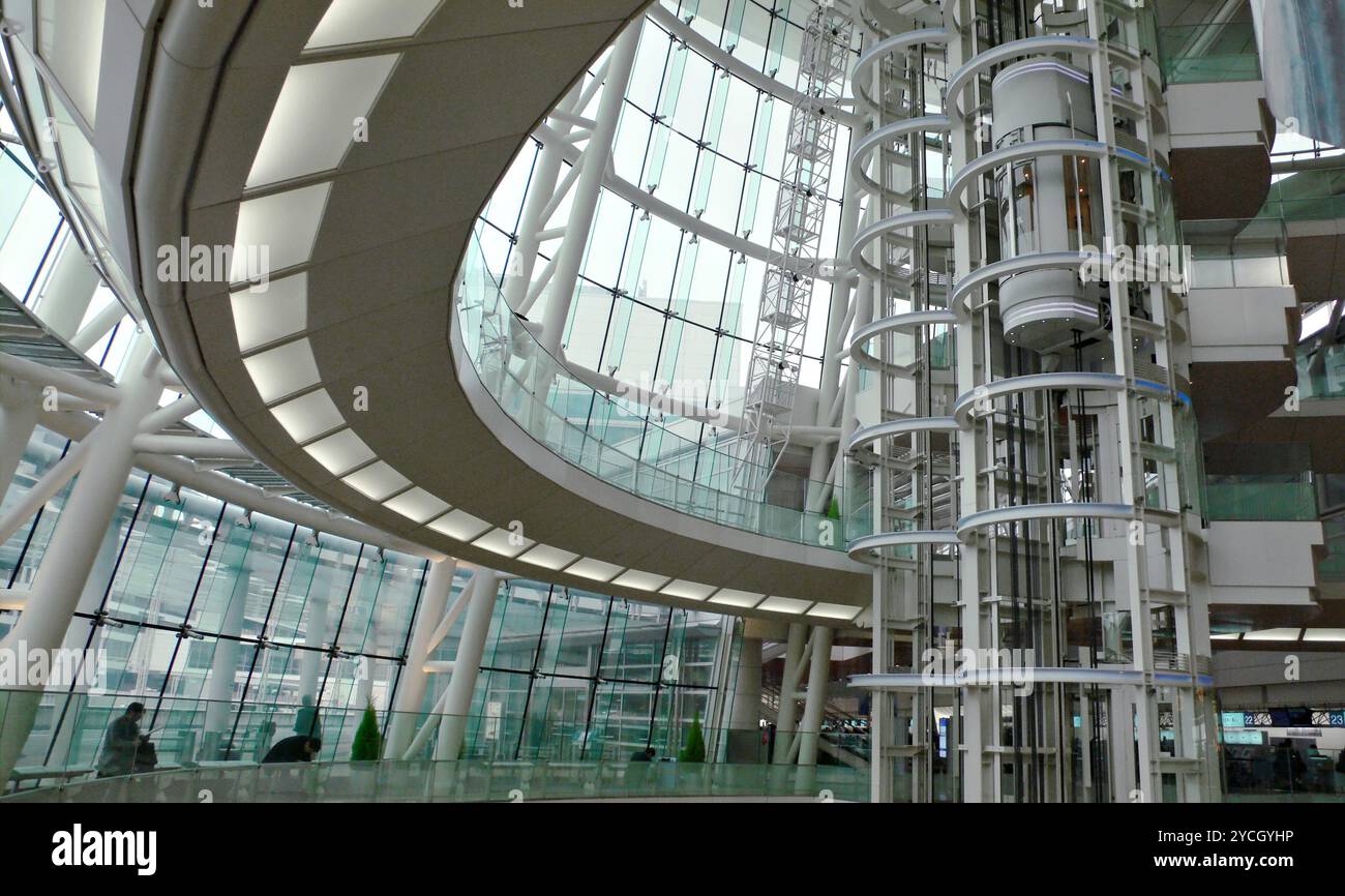 Futuristic building interior Stock Photo - Alamy