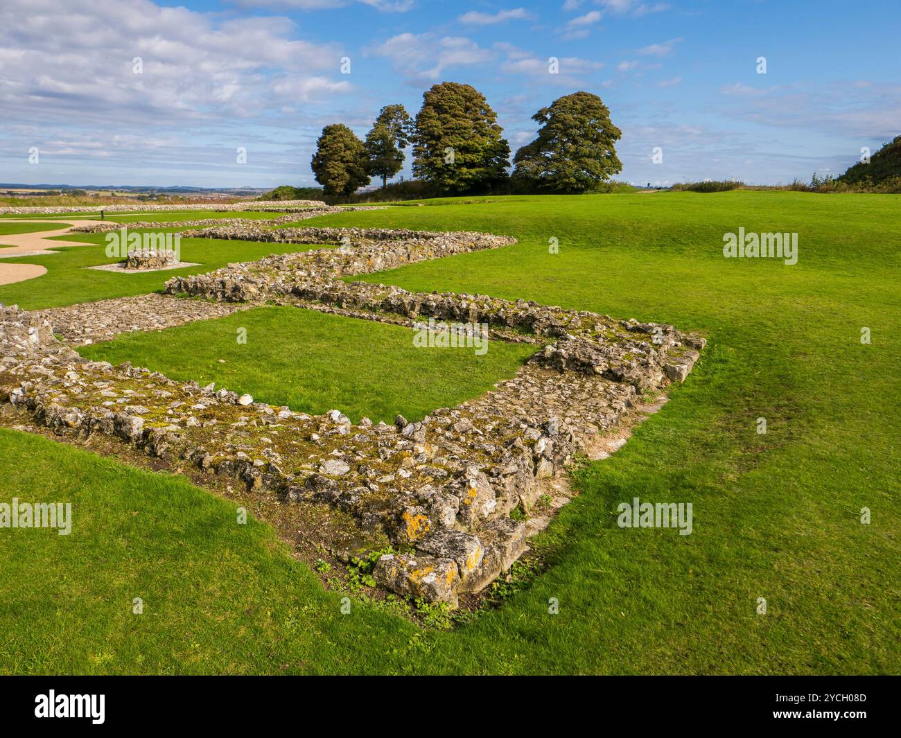 Old sarum cathedral foundations hi-res stock photography and images - Alamy