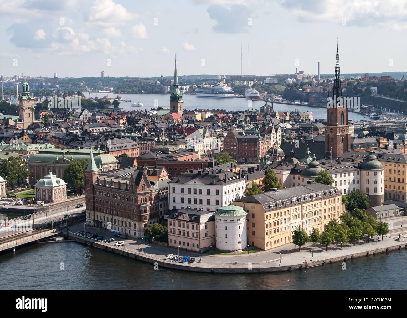 Historical architecture tower in Stockholm, Sweden Stock Photo - Alamy