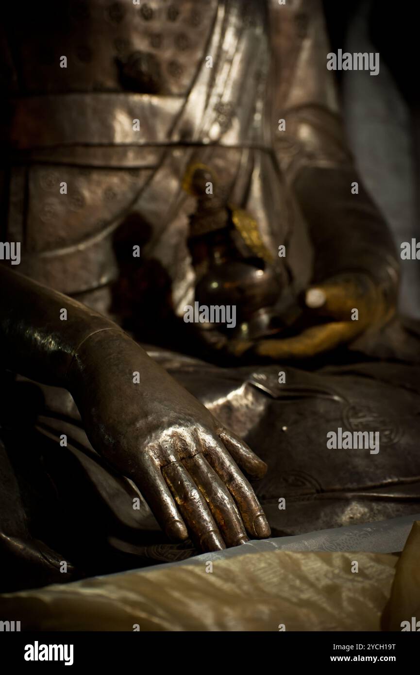 Buddha`s hand. India, Ladakh, Hemis Monastery Stock Photo - Alamy