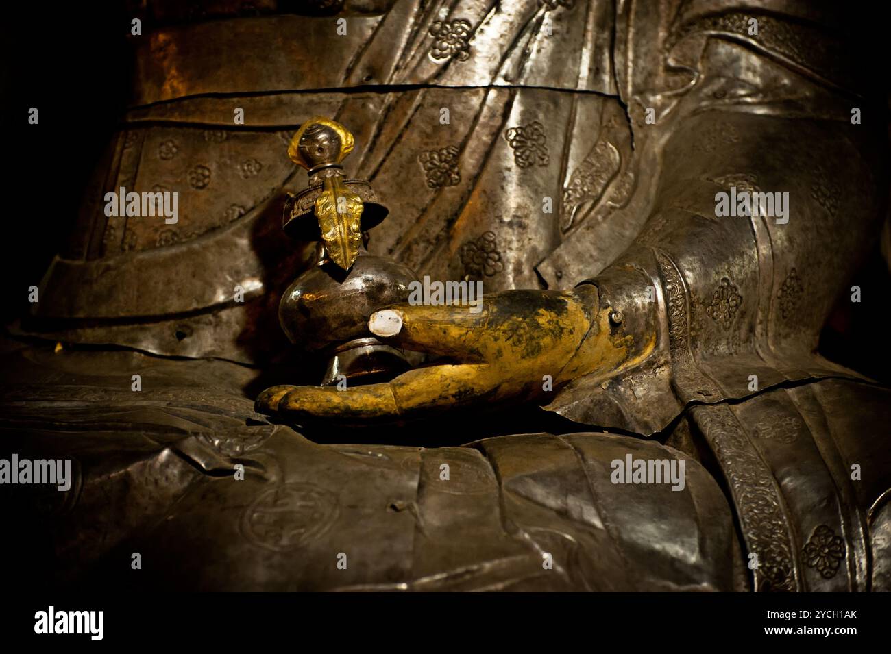 Buddha`s hand. India, Ladakh, Hemis Monastery Stock Photo - Alamy