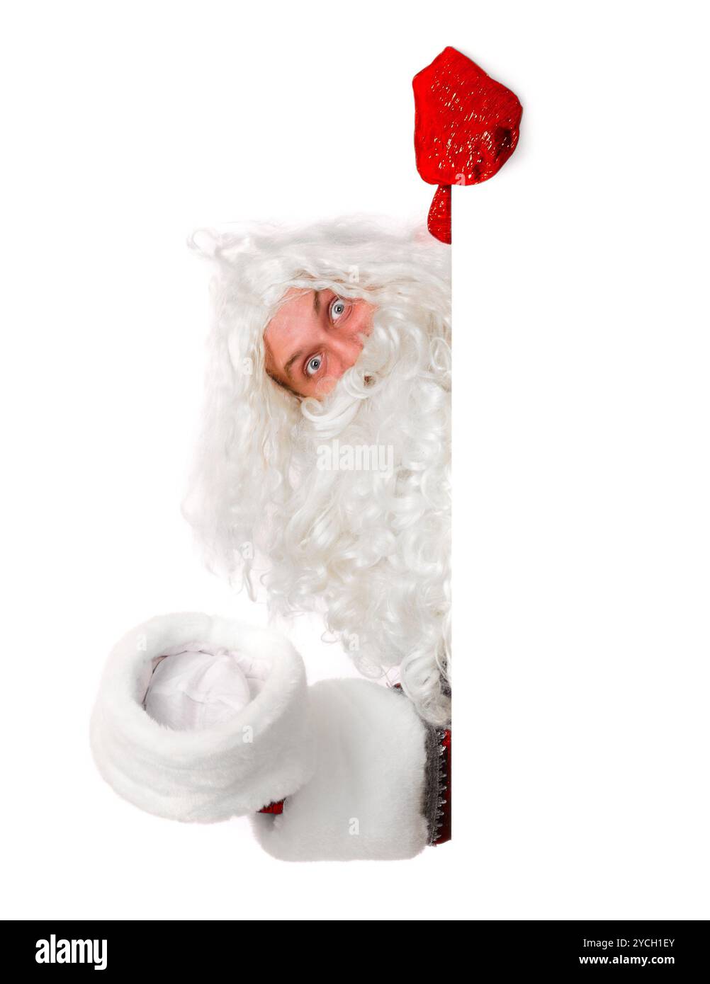 Happy santa claus in looking Cut Out Stock Images & Pictures - Alamy