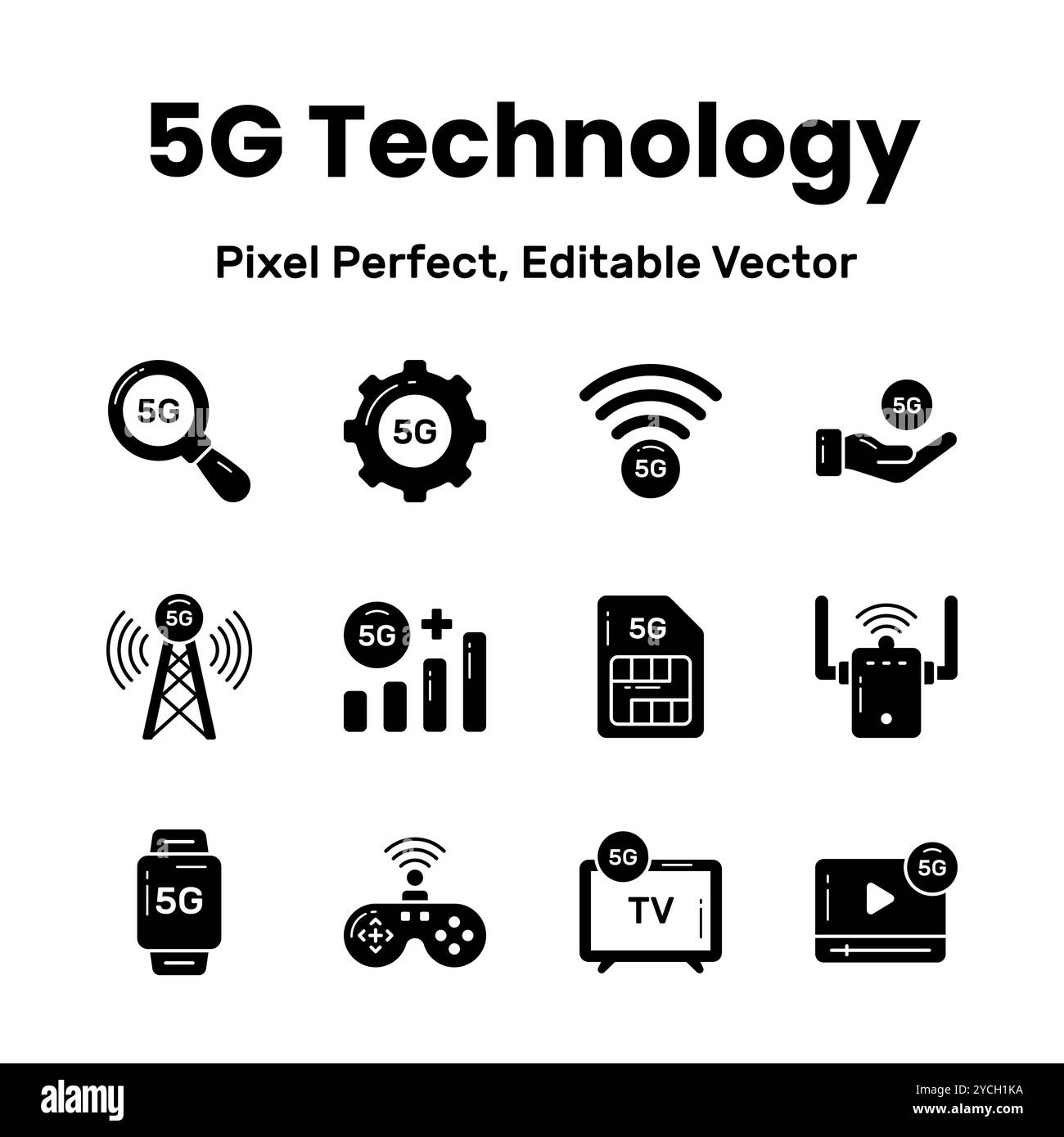 Transform your projects with our 5G network icons Add a touch of ...