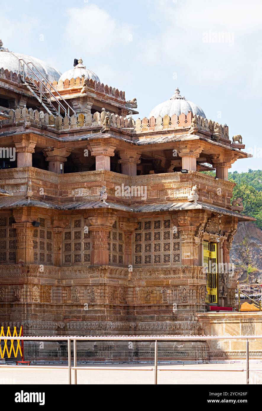 View of the east entrance gate with mandapa of Shamlaji Vishnu Temple ...