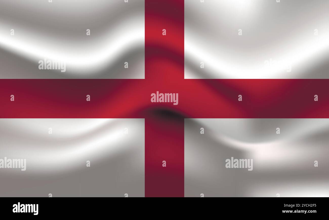 Flag of England. English national symbol in official colors. Template ...