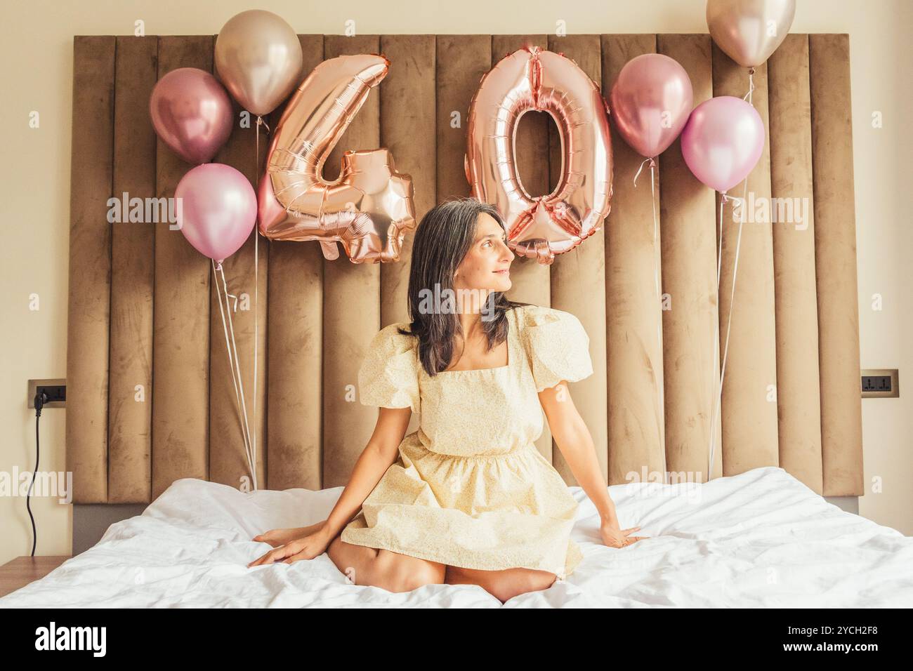 Close up pretty mature natural looking happy slim caucasian woman ...