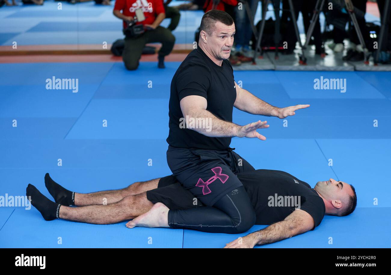 Zagreb, Croatia. 23rd Oct, 2024. After signing the agreement Mirko ...