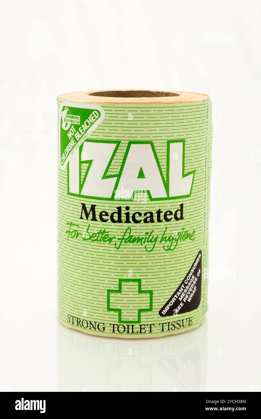 A roll of IZAL brand toilet paper, which is no longer manufactured ...
