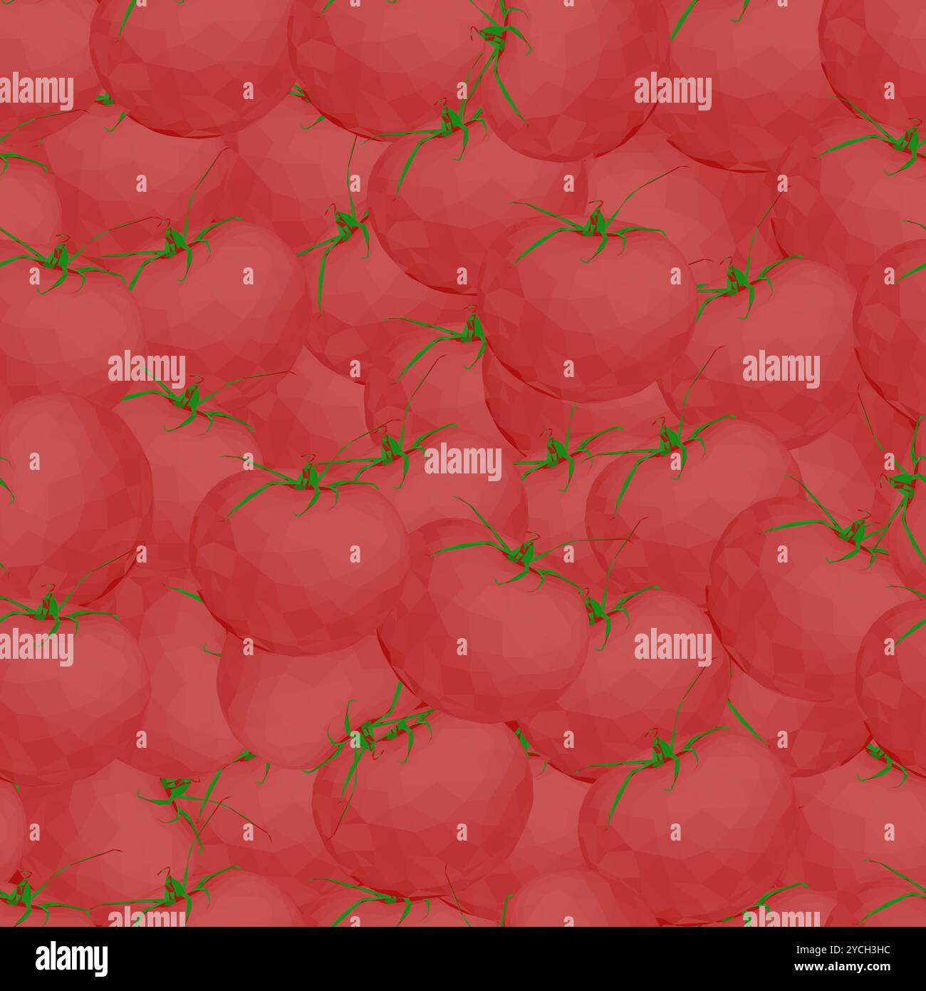 Seamless pattern with tomatoes. Vector color illustration. Vegetable texture for wallpaper ...