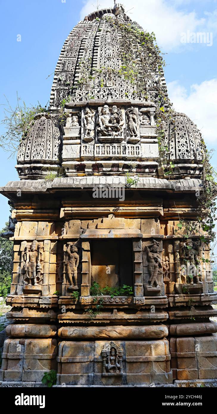Backside view of Shiva Panchayatan Temple, a 15th-century group of ...