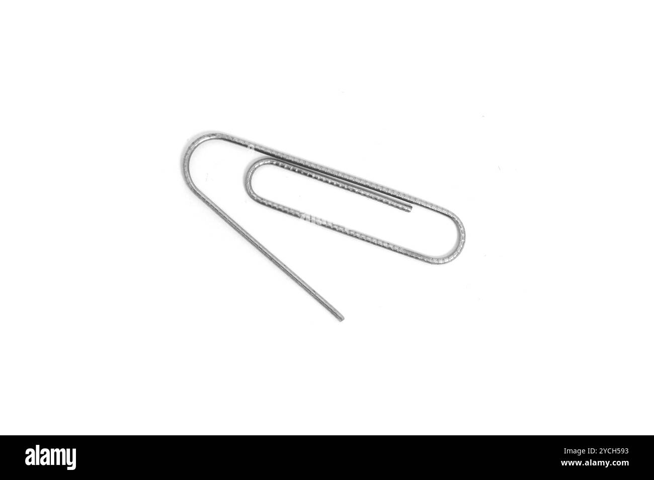 A paper clip isolated on white Stock Photo - Alamy