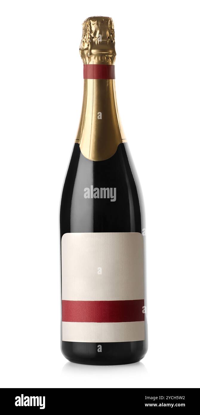 Bottle champagne label Cut Out Stock Images & Pictures - Alamy