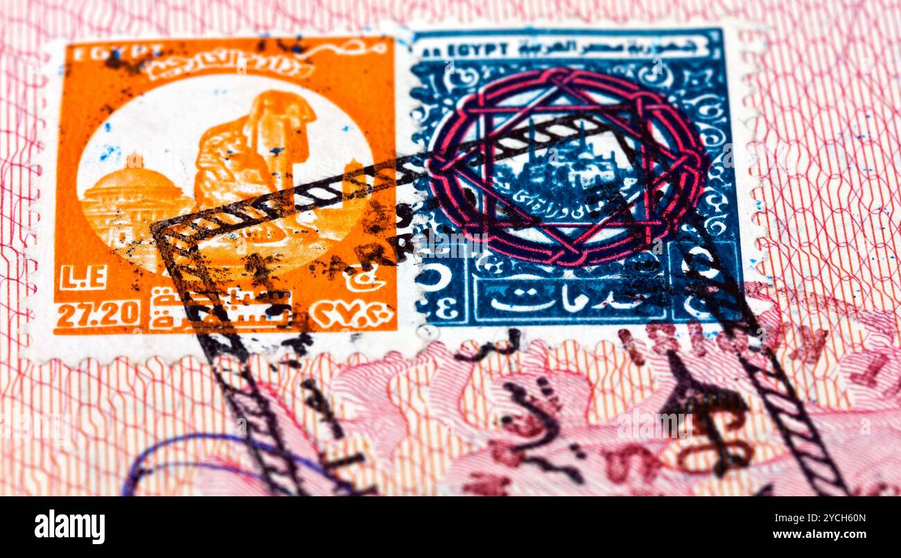 Visa passport stamp Stock Photo - Alamy