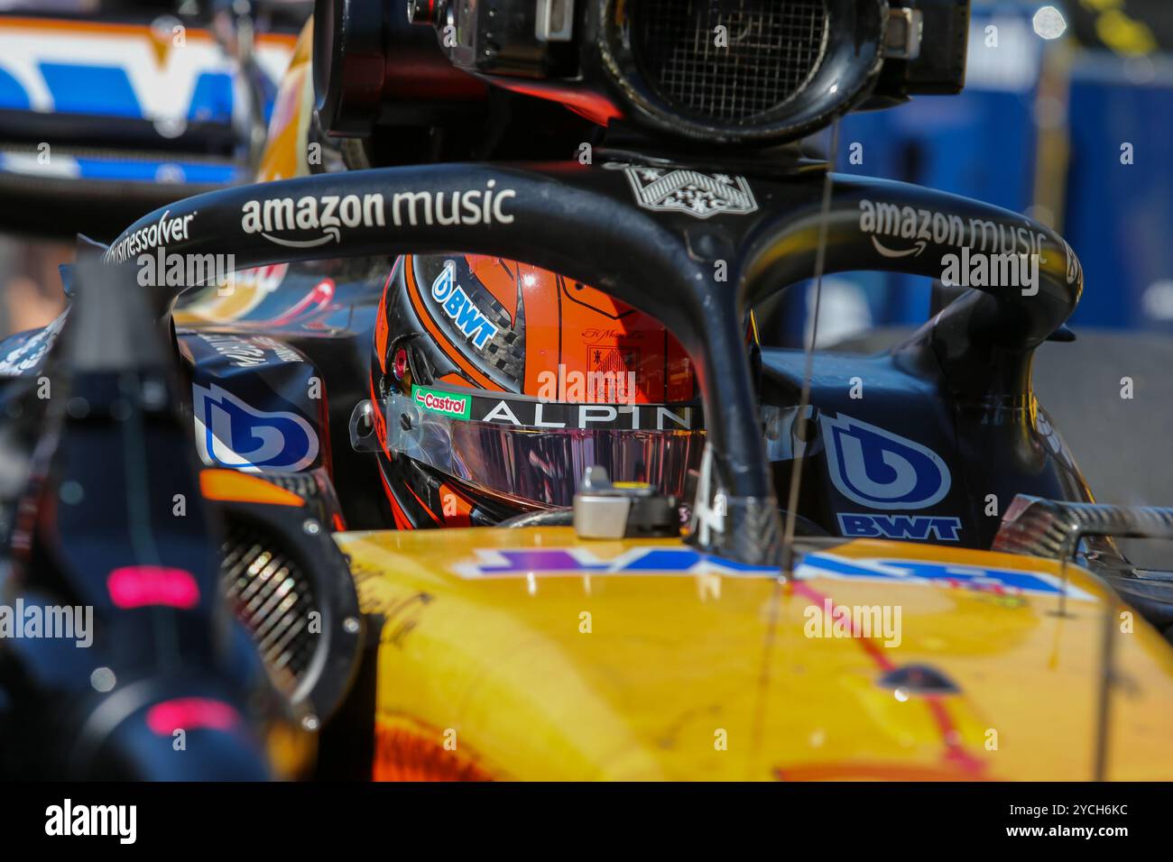 Austin, USA. 20 Oct, 2024. Esteban Ocon of France driving the (31) BWT ...
