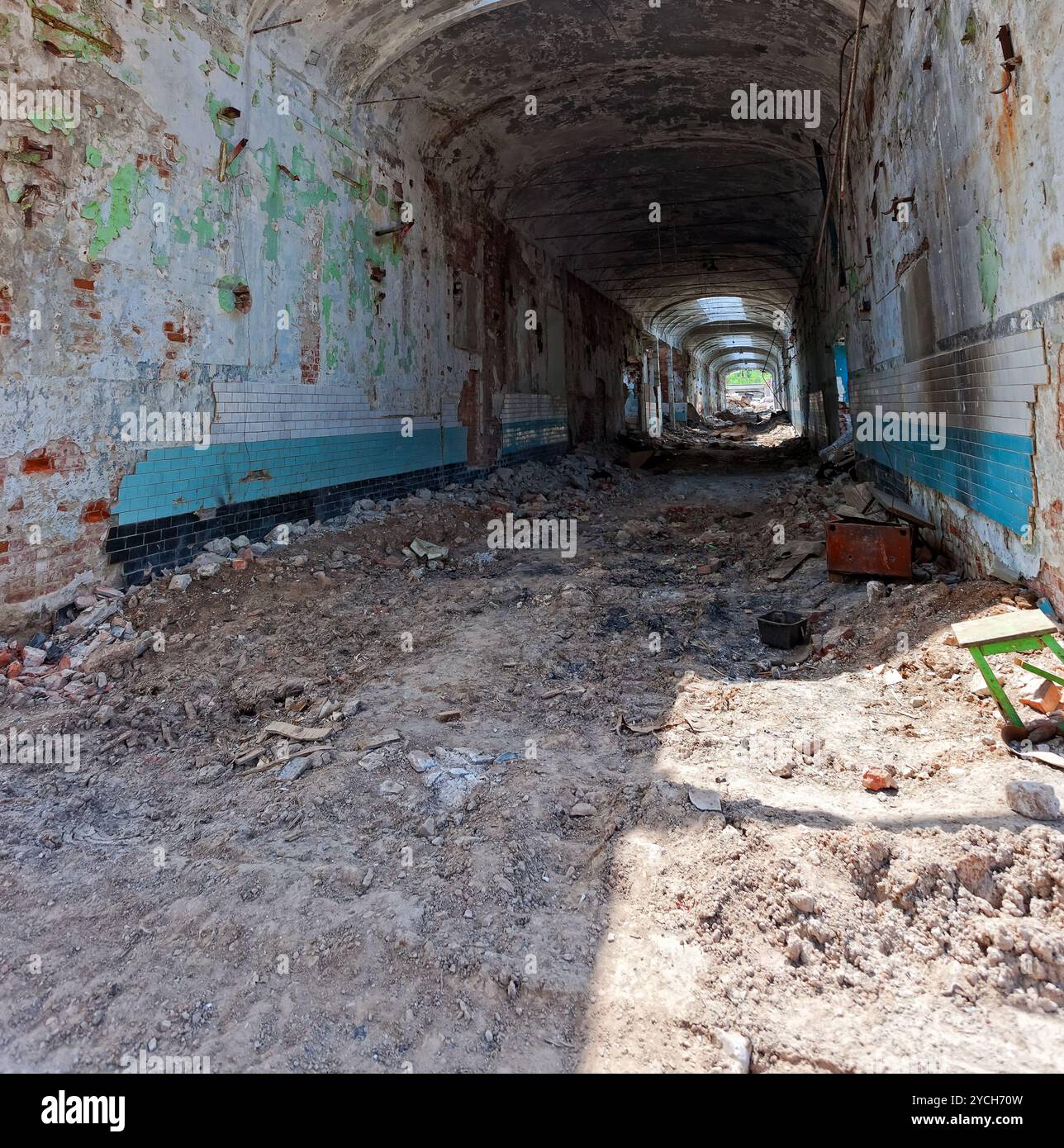 Old abandoned ruin factory damage hi-res stock photography and images ...