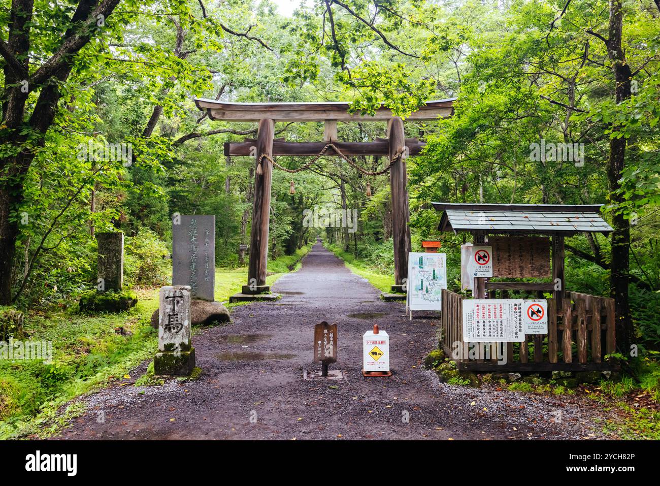 Togakushi Shrine near Nagano in Japan Stock Photo - Alamy