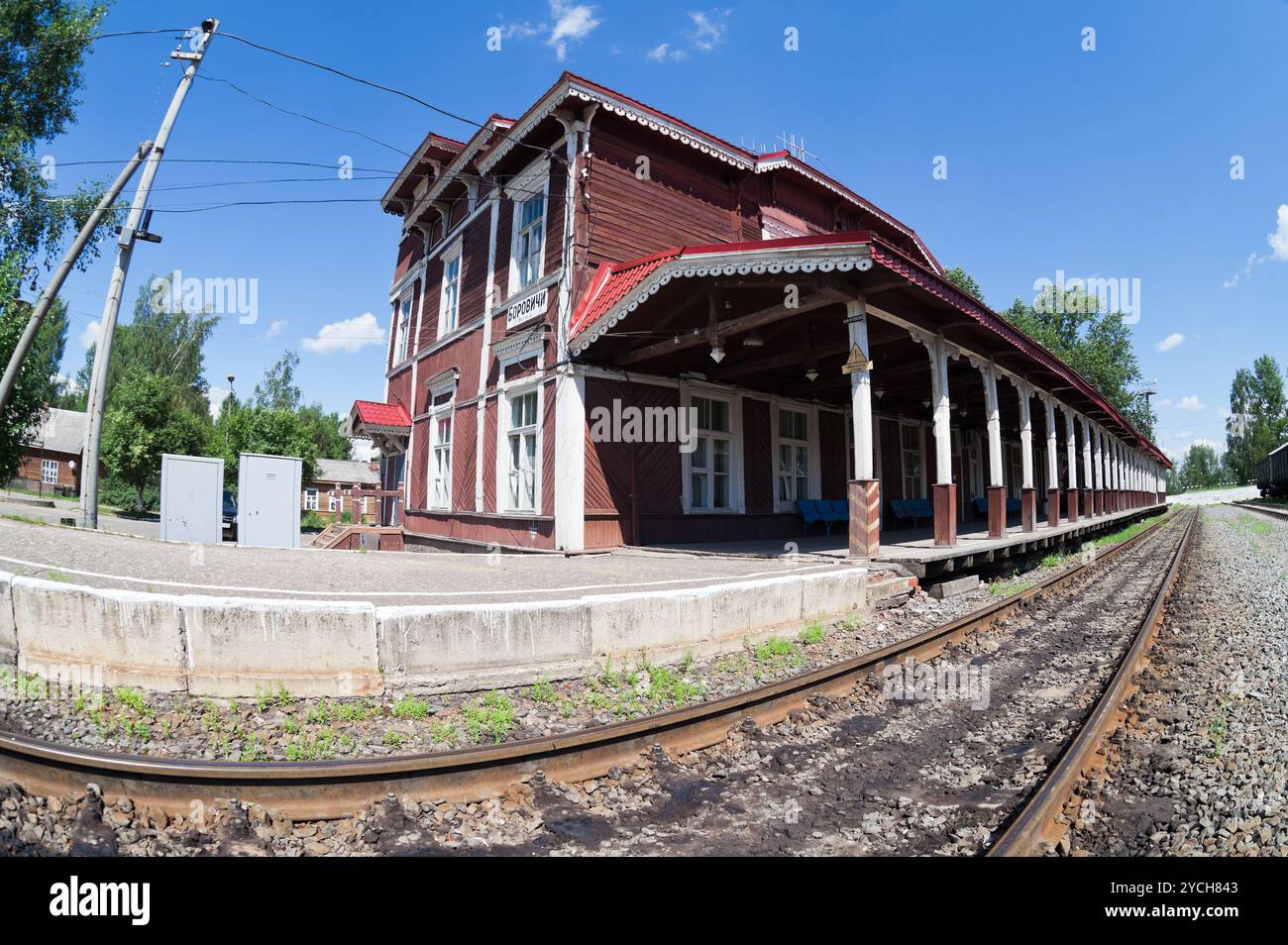 Provincial Railway Station in Borovichi, Russia Stock Photo - Alamy
